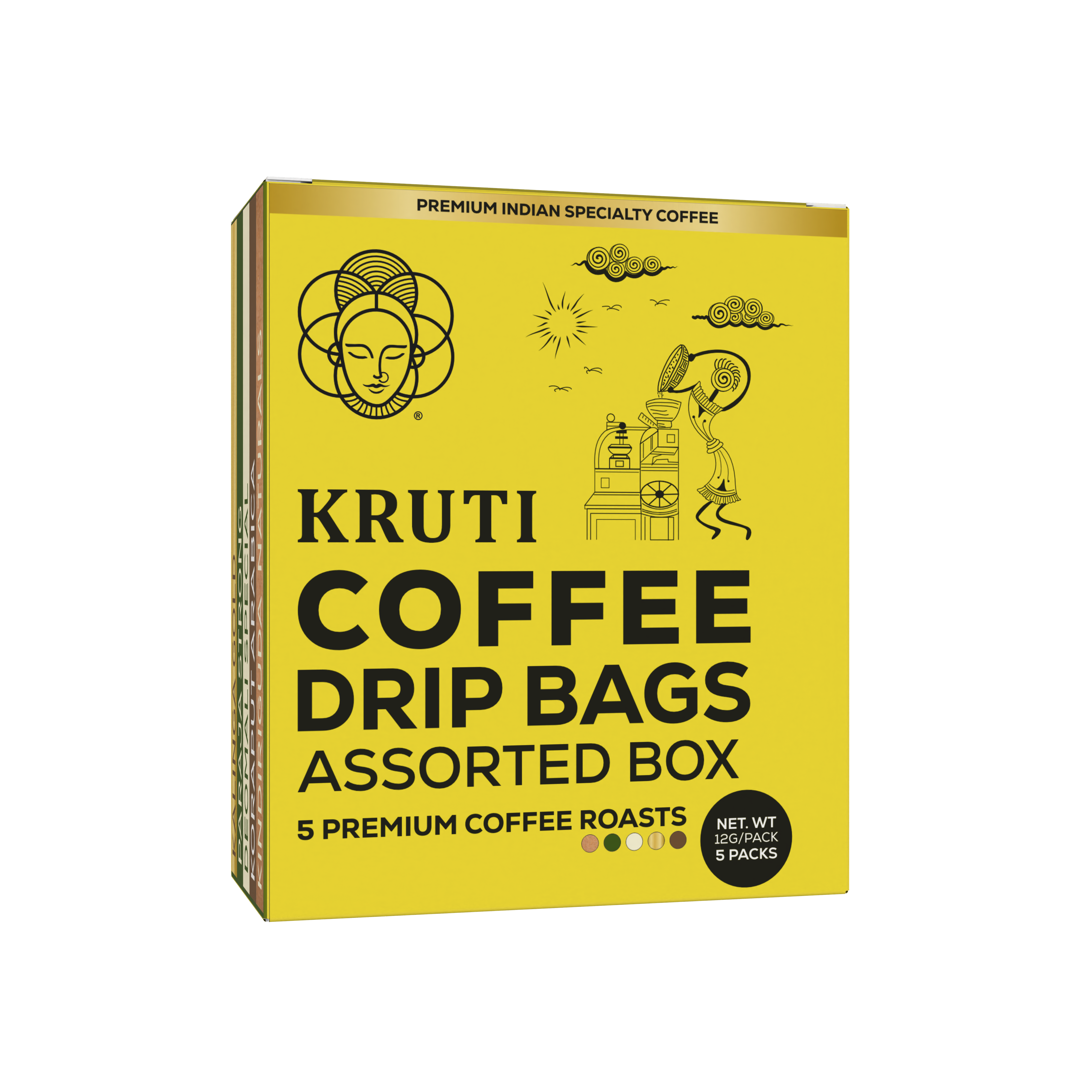 Assorted Drip Bag Box (Box of 5): Variety of Flavors in One Box of Brew ...